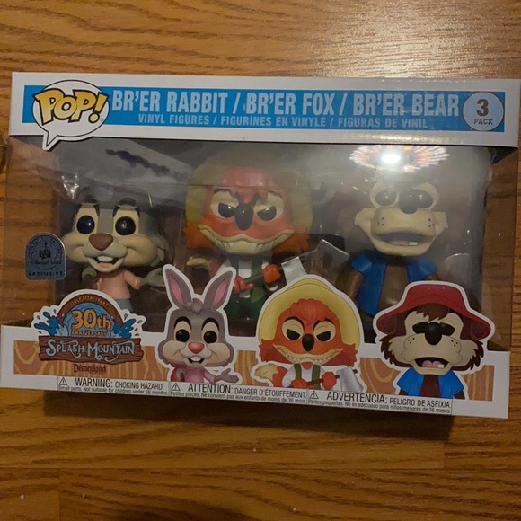 Funko | Other | Splash Mountain Disney Funko Pops 3 Piece Set | Poshmark